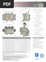 Transformador 500 KVA TRANSFORMADORES IESSA - FICHA TECNICA PEDESTAL TRIFASICO NORMA NMX-J-285 ...