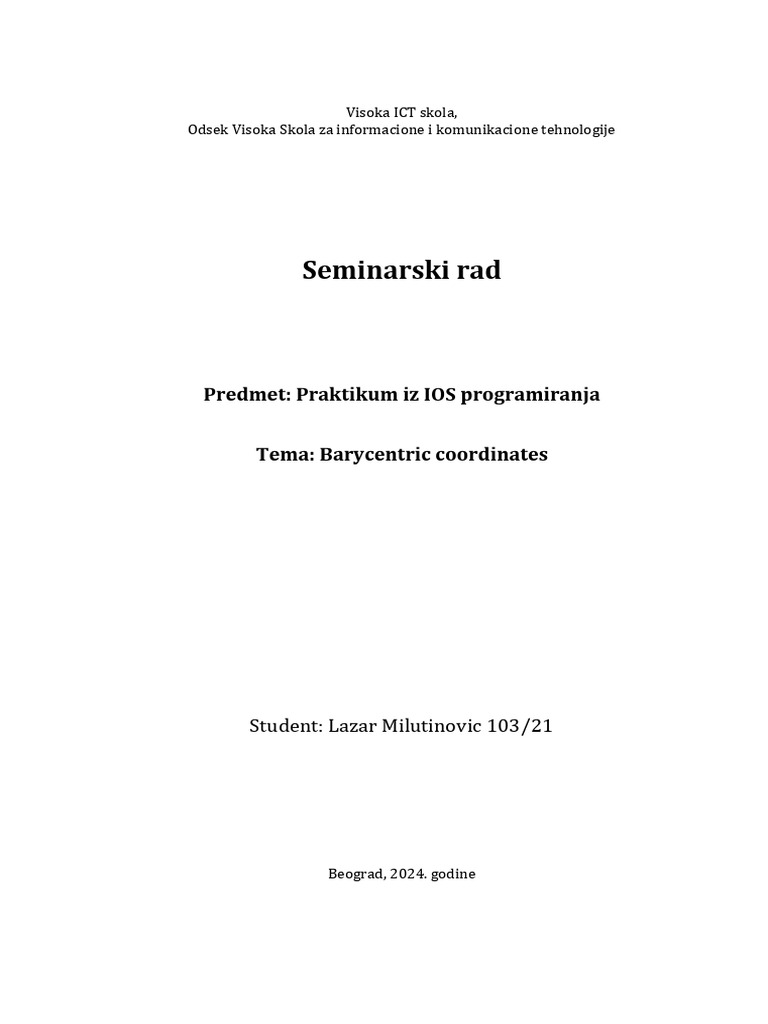 Seminarski Rad | PDF