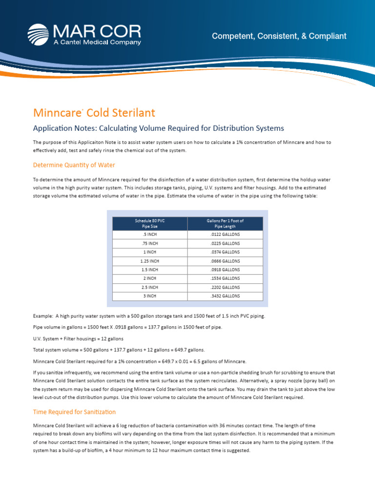 (Minncare App Notes Calculating) | PDF | Sterilization (Microbiology ...