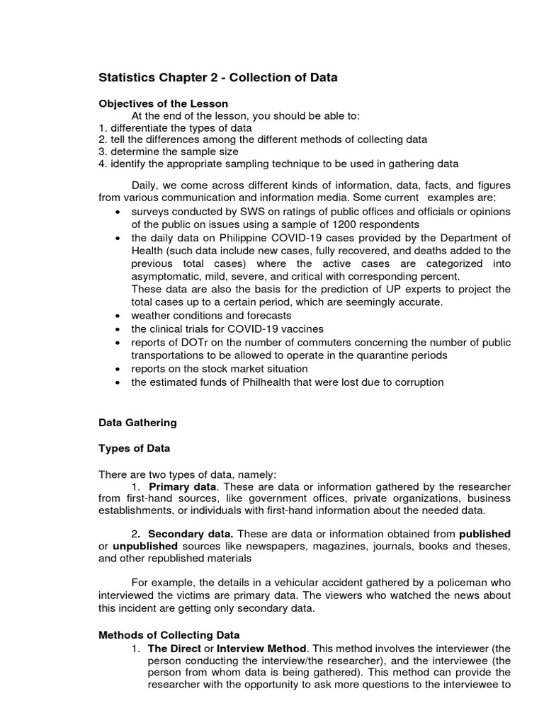 Data Gathering Sampling Techniques 1 | PDF | Sampling (Statistics) | Survey Methodology