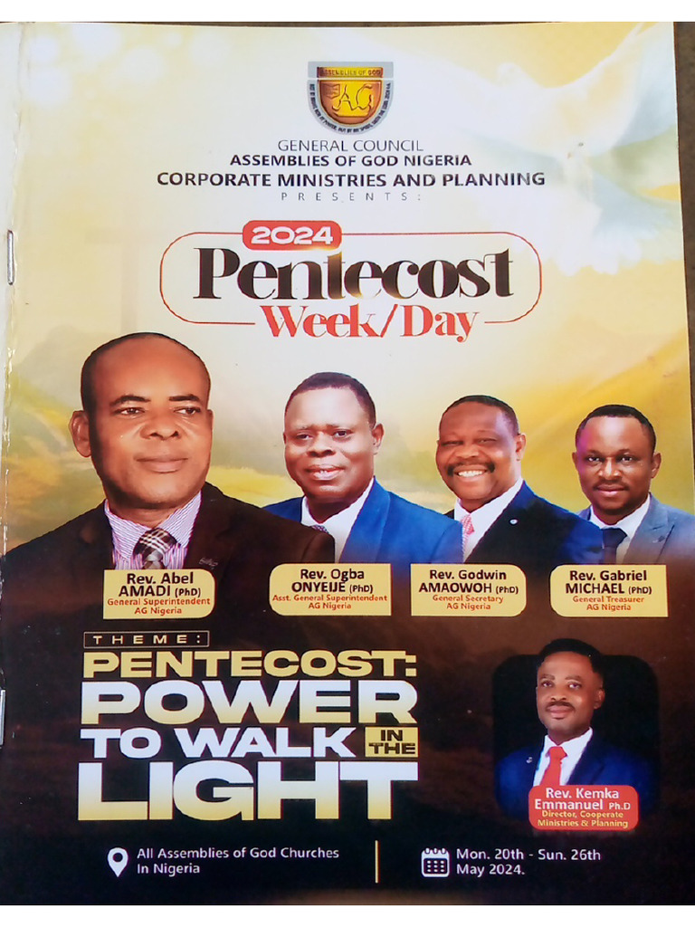 Pentecost Week Booklet Frompstniga | PDF