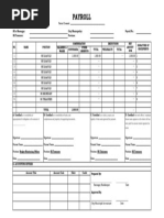 Payroll For Basketball Prizes | PDF