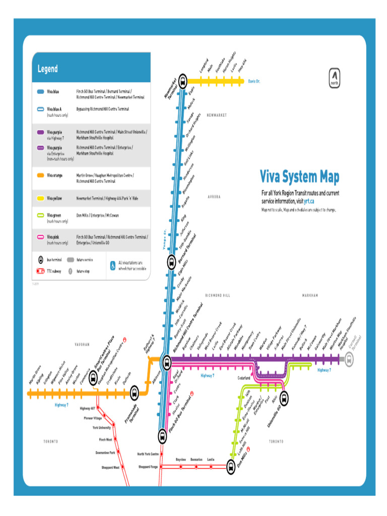 Viva Infosheet MAP NOV242019 | PDF | Public Transport | Bus Transport