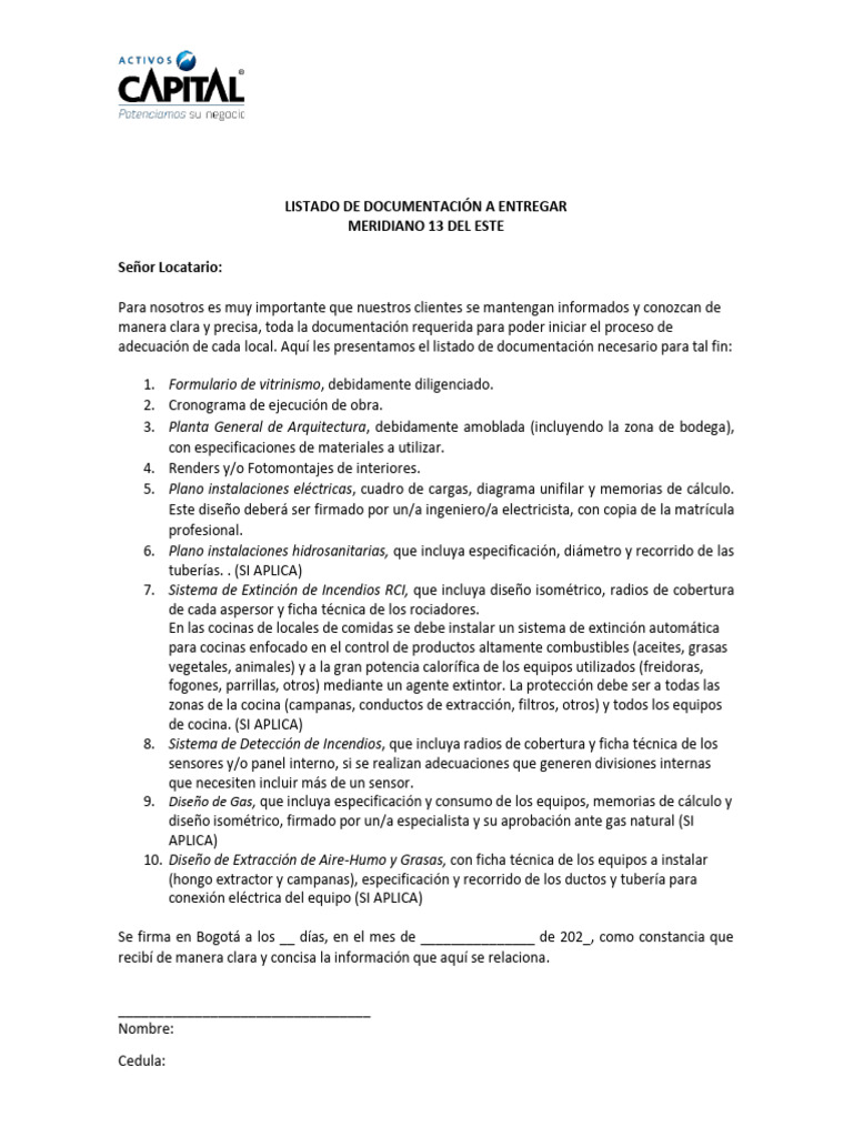 M13e-Listado de Documentación A Entregar | PDF | Informática | Tecnología