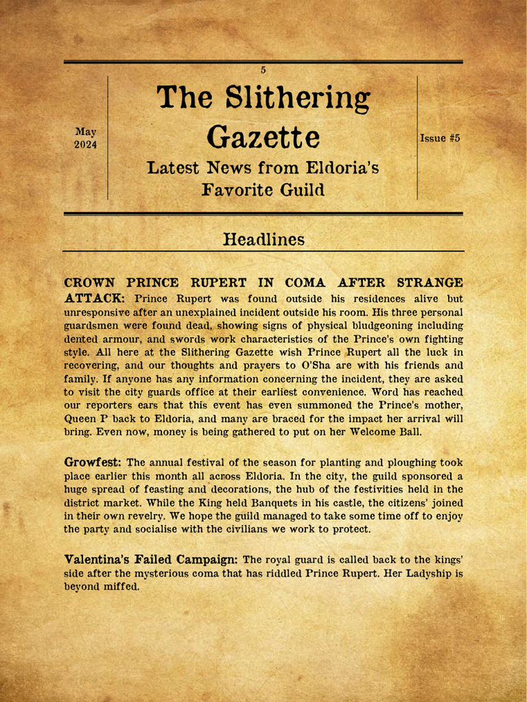 Eldoria_Newsletter_Issue_5_Final_compressed | PDF