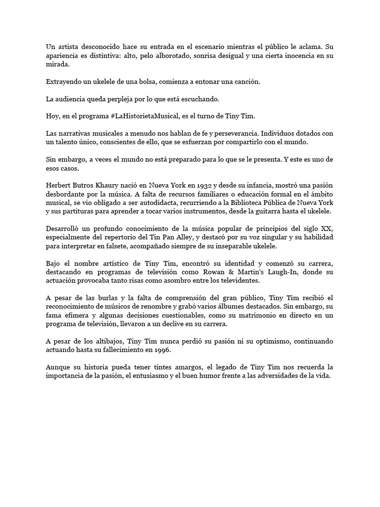 Tiny Tim | PDF