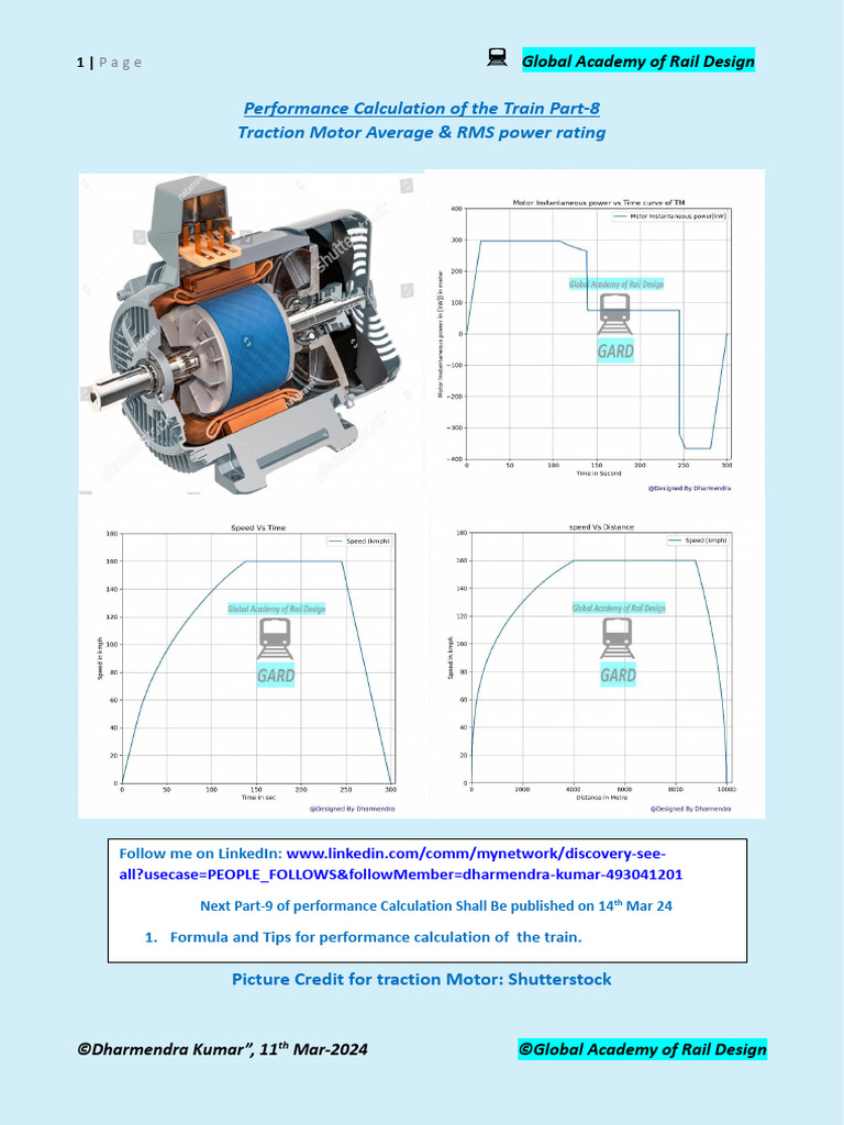 Performance Calculation of Train - Part 8 (RMS & AVG Power) | PDF ...