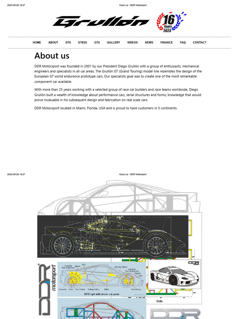About Us - DDR Motorsport (Super Car Kit Based in Miami) | PDF | Car ...