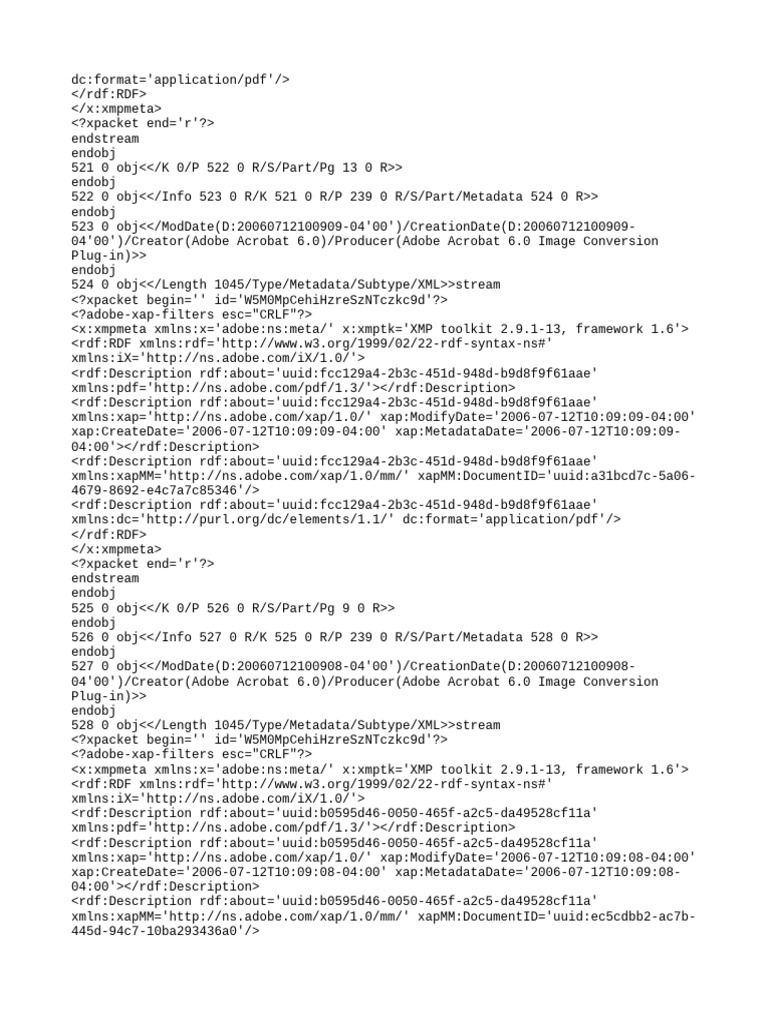 PDF Metadata and Structure Analysis | PDF