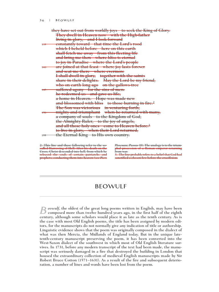 Week 3 Beowulf (Beginning) | PDF | Beowulf