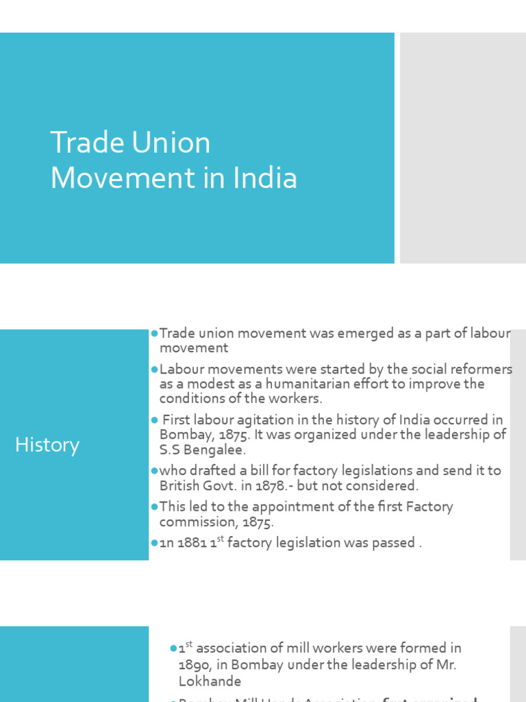 Trade Union Movement | PDF | International Labour Organization ...