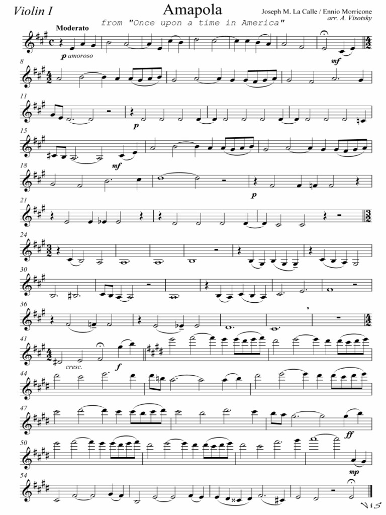 Dokumen - Tips - Morricone Amapola String Quartetpdf Pages | PDF