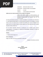 Modelo de Escrito Devolucion de Notificacion | PDF | Demanda judicial | Justicia
