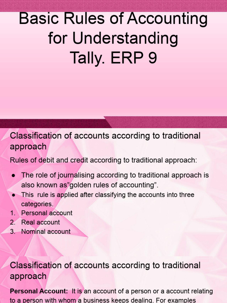 Basic Rules For Accounts | PDF | Debits And Credits | Business
