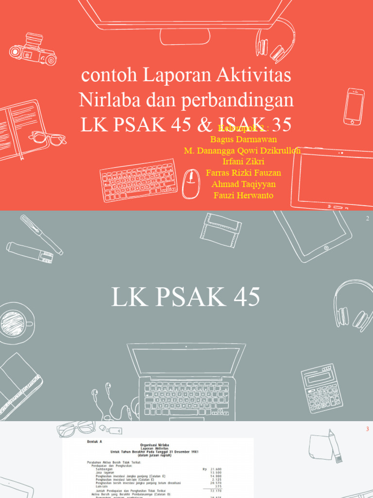 Contoh Laporan Aktivitas Nirlaba Dan Perbandingan LK PSAK 45 & ISAK 35 | PDF