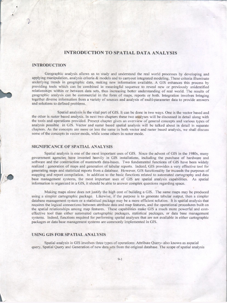 Spatial Data Analysis | PDF