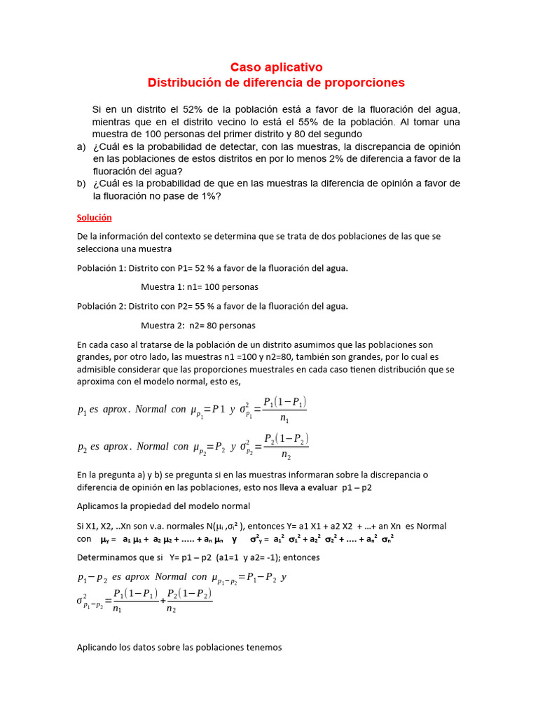 Aplicación Dist. Dif - Prop. | PDF | Matemáticas Aplicadas | Teoría de ...