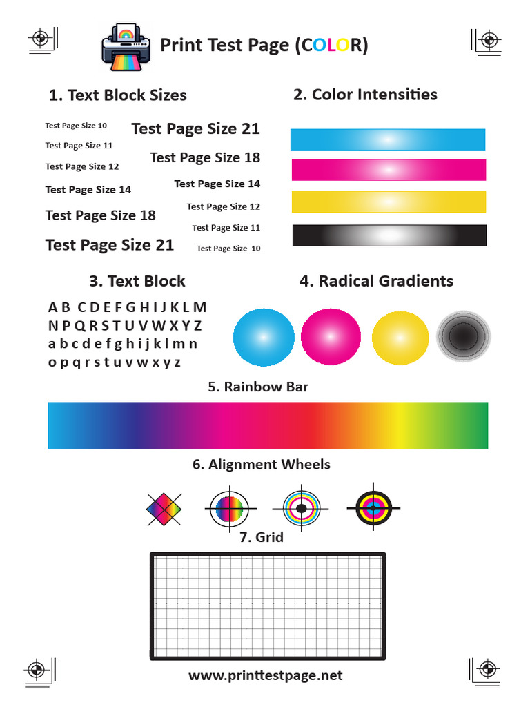 Test Page Color Final Scalone - by - My | PDF