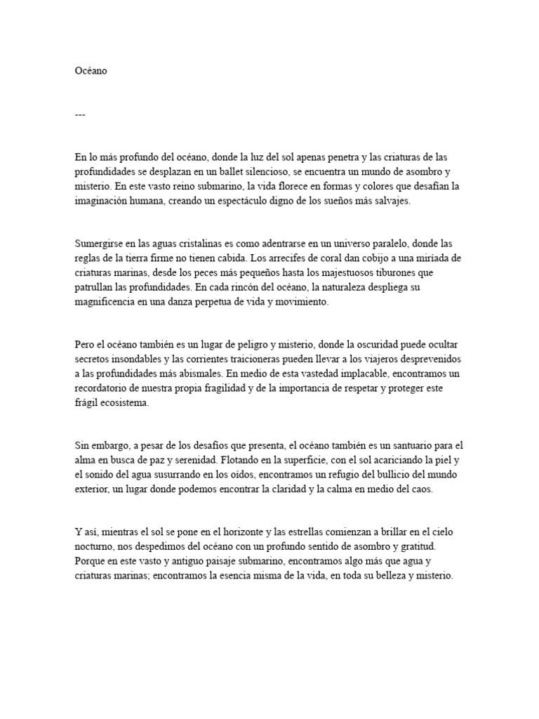 Océano | PDF