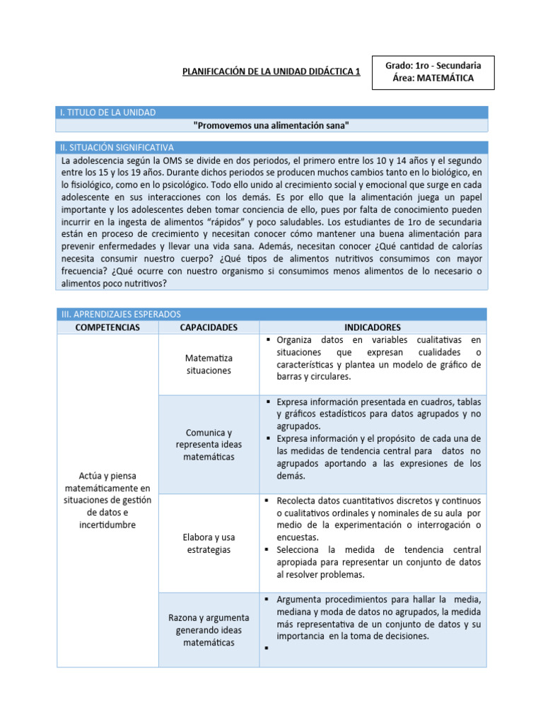 Mat1 U1 | PDF | Ecuaciones | Caloría