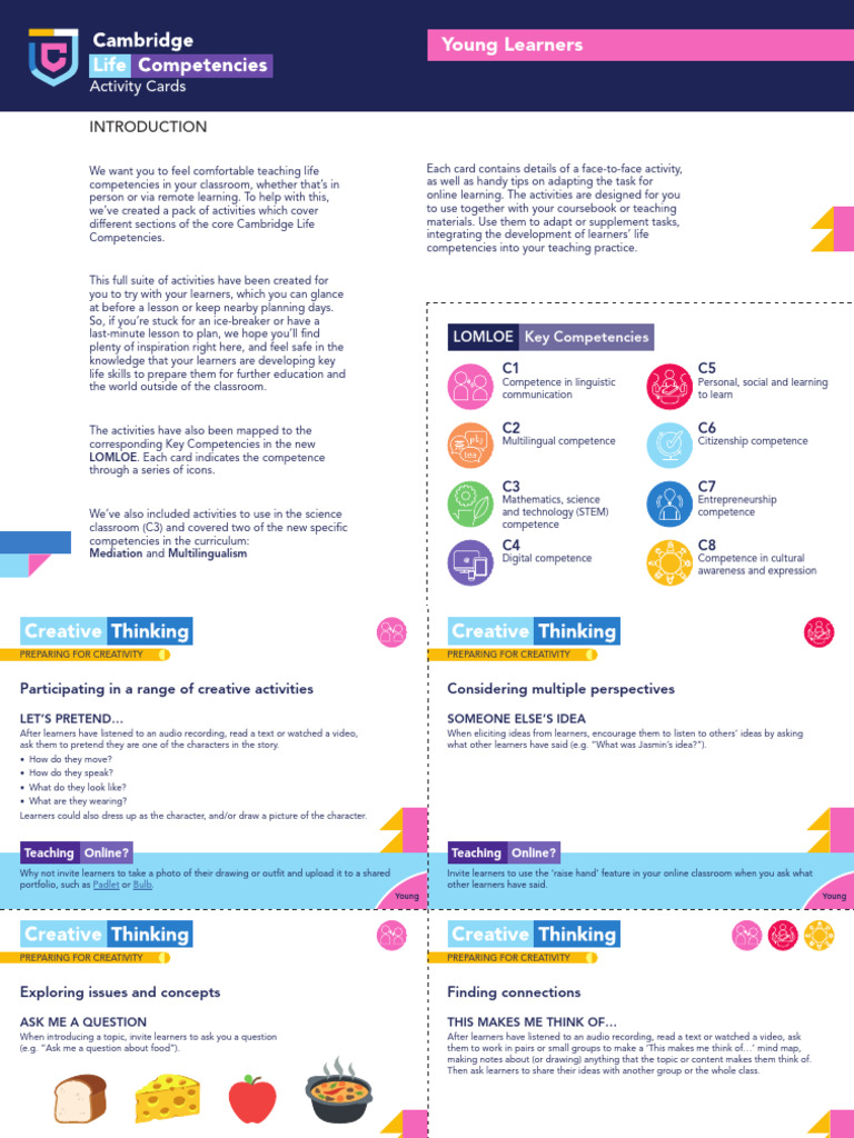 KBNGESS KidsBox CLC Lomloe Activitycards Young | PDF | Learning ...