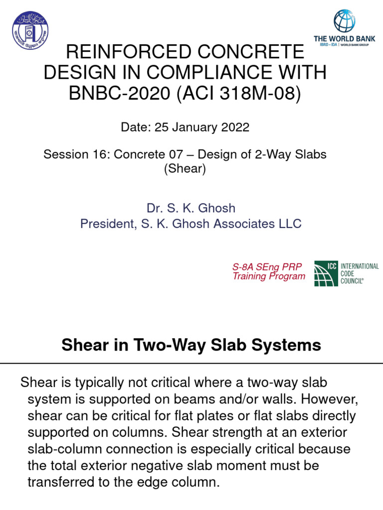 S - 16 - Concrete 07 Two Way Slab Shear | PDF | Beam (Structure) | Concrete