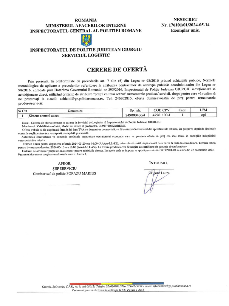 Adv1425887 - Sistem Control Acces-3 | PDF