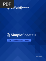 L1 2025 Formula Sheet | PDF | Exchange Rate | Mean