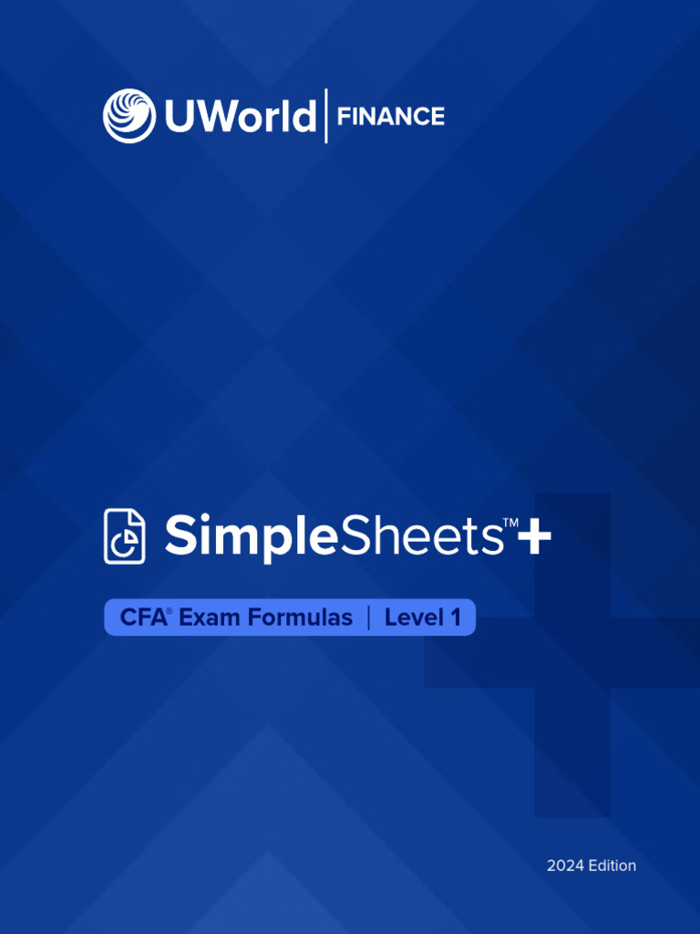 Formula Sheet 2024 | PDF | Standard Error | Errors And Residuals