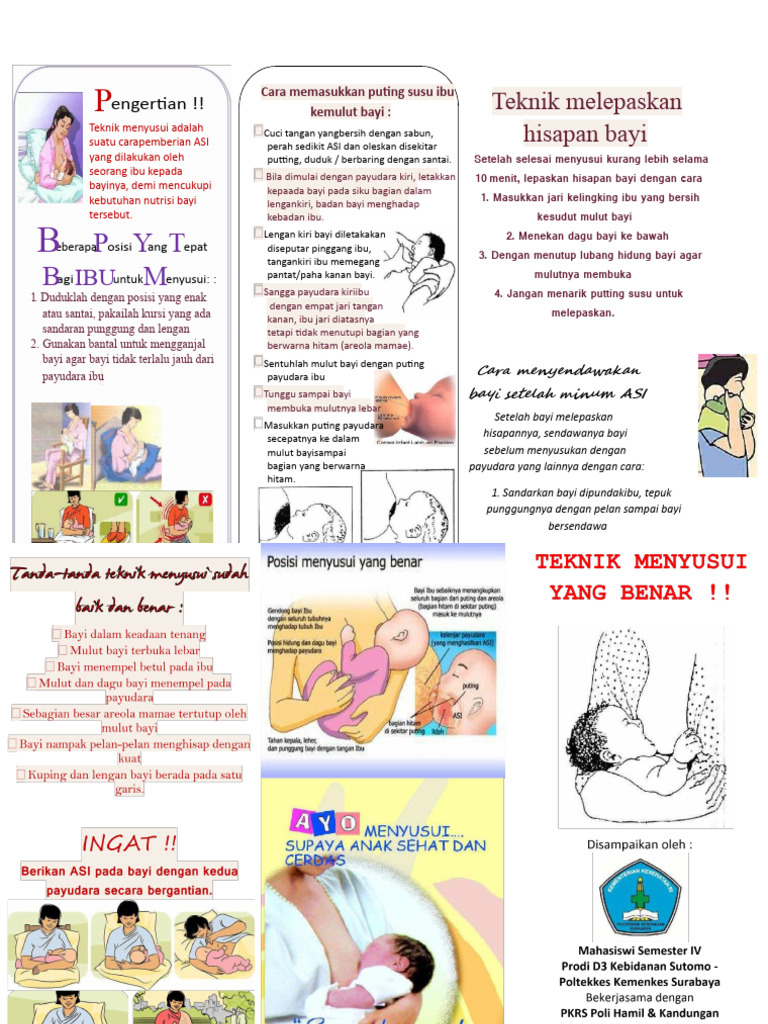 Leaflet Teknik Menyusui Yang B | PDF