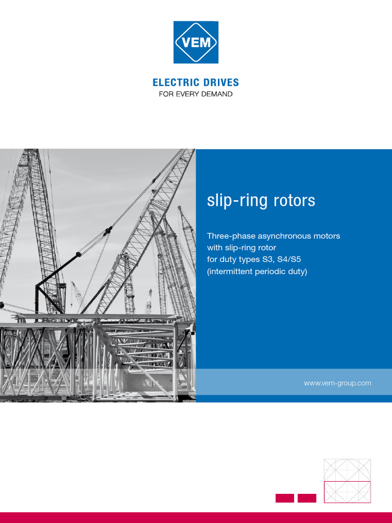 VEM Slip-Ring Motors Overview | PDF | Electric Motor | Electrical ...
