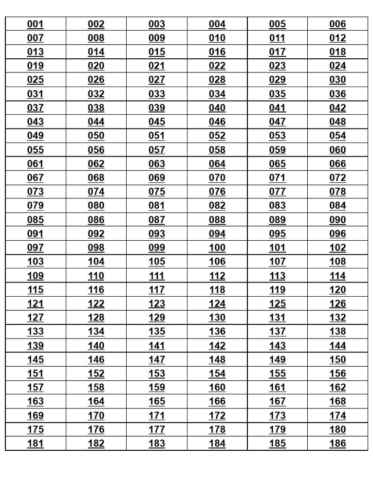 Numeros para Sorteio | PDF
