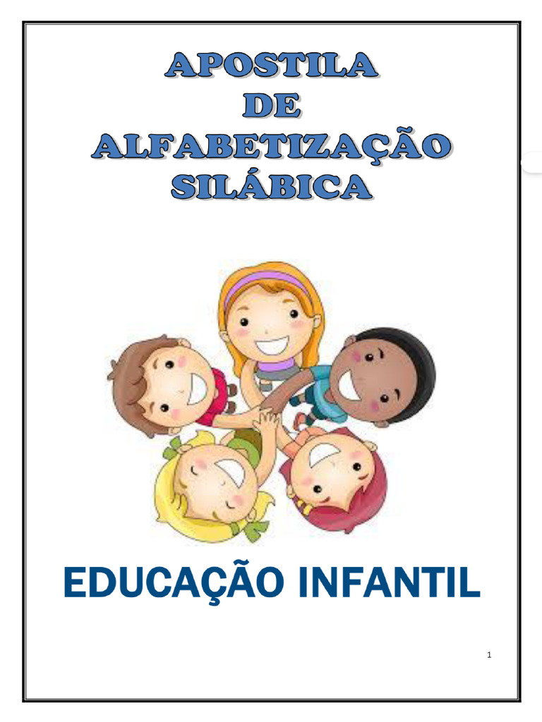 Apostila de Alfabetização Silábica Educação Infantil | PDF