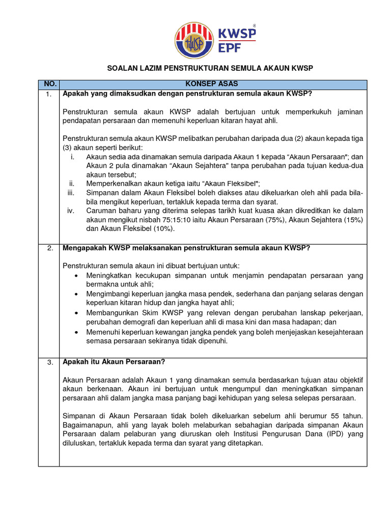 Account Restructuring FAQ-BM | PDF