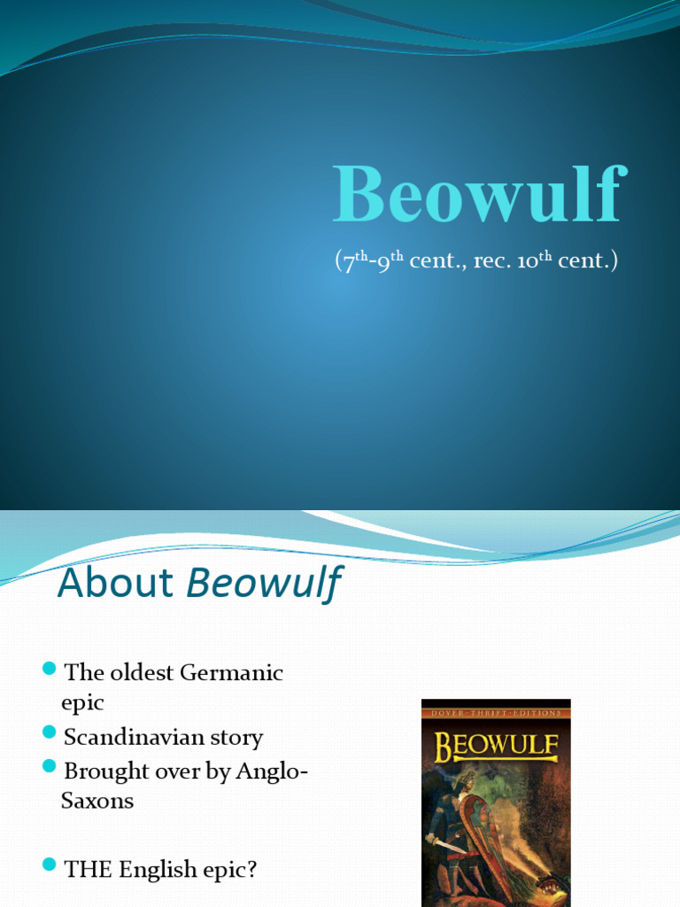 Lecture 3 OEL Beowulf | PDF | Beowulf | Old English Poems