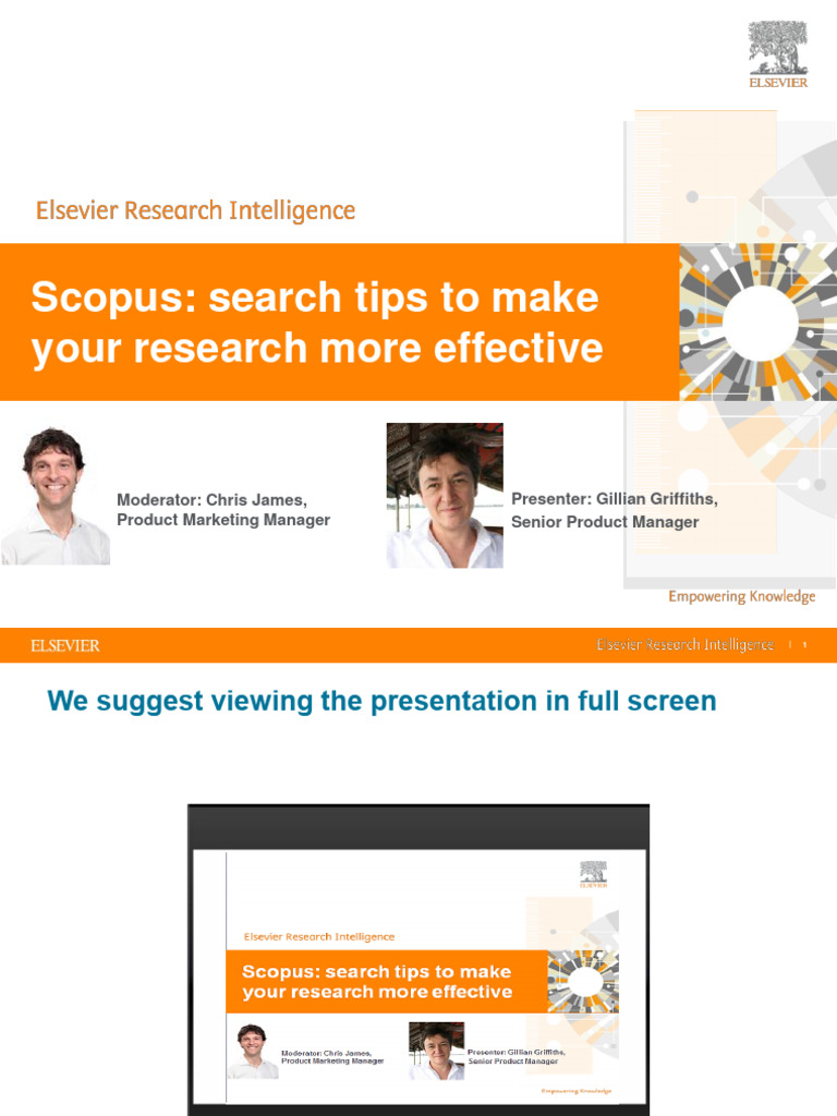 Scopus Search Webinar | PDF | Academic Journal | Science