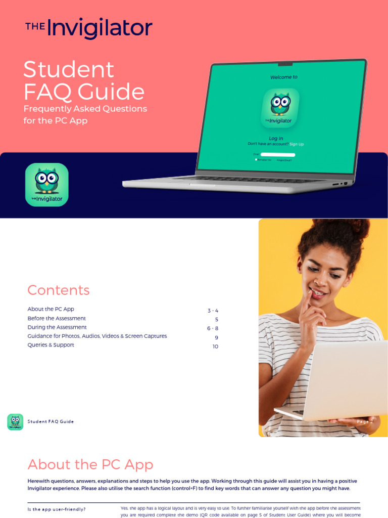 The Invigilator Student FAQ Guide | PDF | Mobile App | Faq