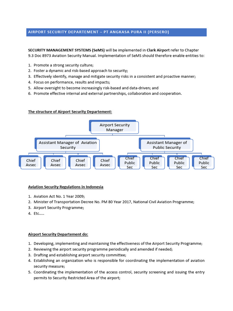 Airport Security Management Overview | PDF | Airport | Airport Security