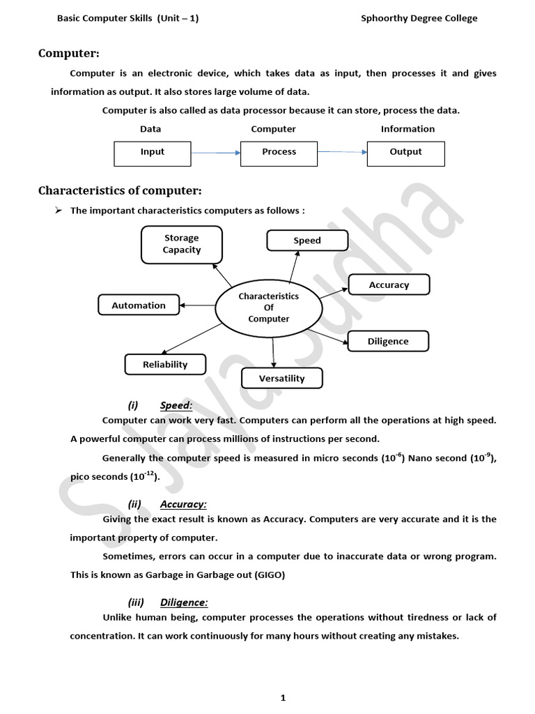Unit 1 | Download Free PDF | Computer Data Storage | Random Access Memory