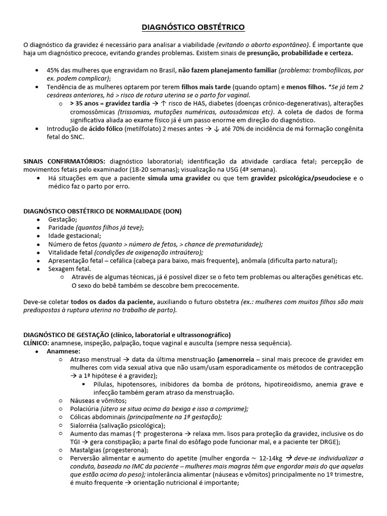 Sinal de Halban na Gravidez | PDF | Gravidez | Parto