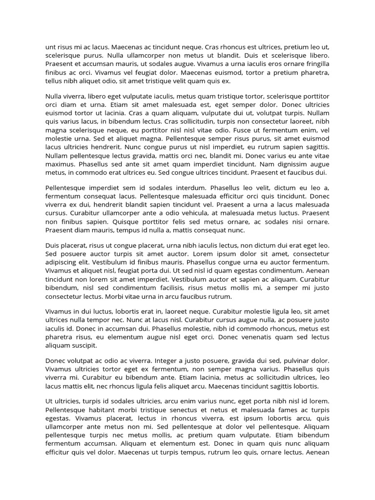 Unt Risus Mi Ac Lacus | PDF