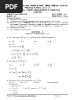 Maths Class Xi Chapter 02 Relations and Functions Practice Paper 02 | PDF | Function ...