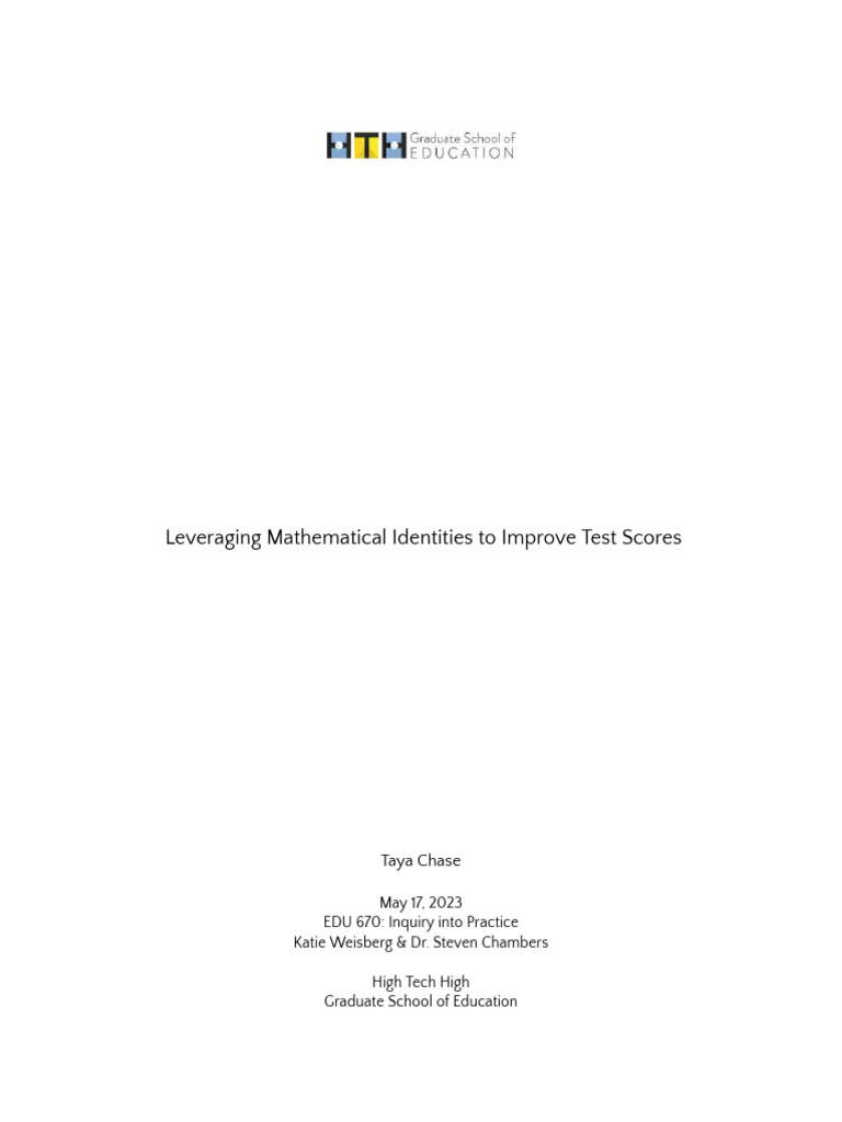 leveraging mathematical identities to improve test scores | Download ...