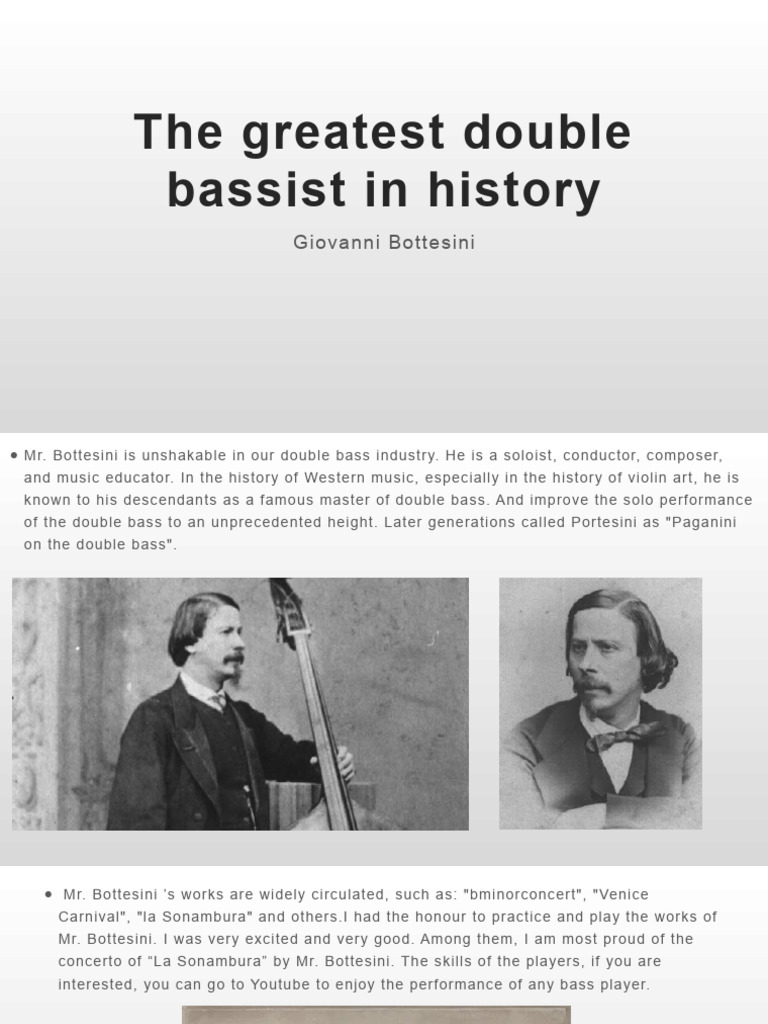 The Greatest Double Bassist in History | PDF | Double Bass | Concerto
