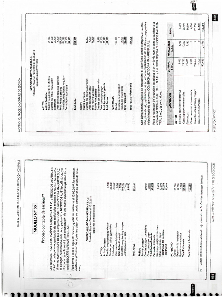 Caso Práctico Escisión | PDF
