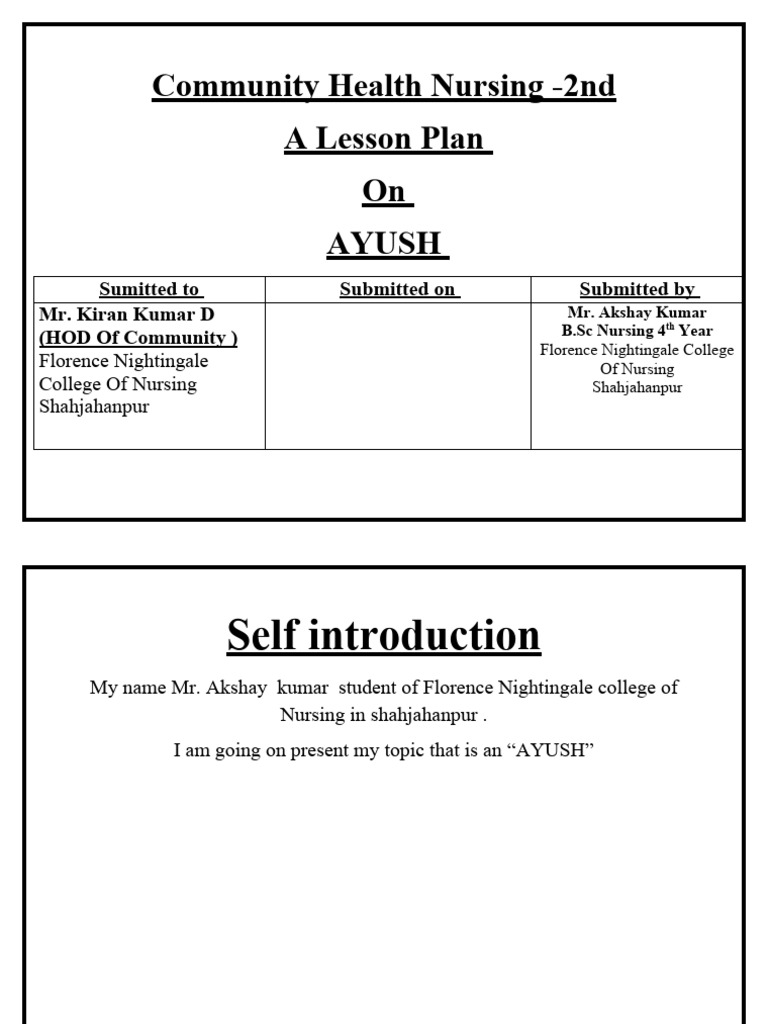A Lesson Plan | PDF | Ayurveda | Homeopathy