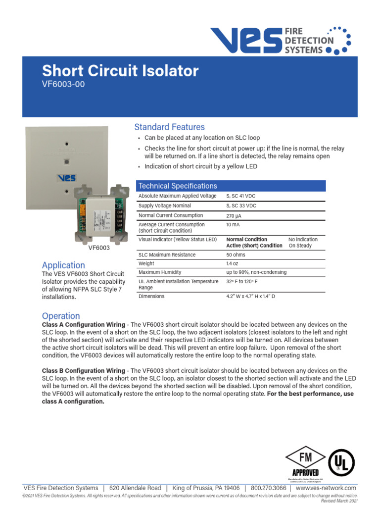 Short Circuit Isolator 6003 | PDF | Relay | Electrical Equipment