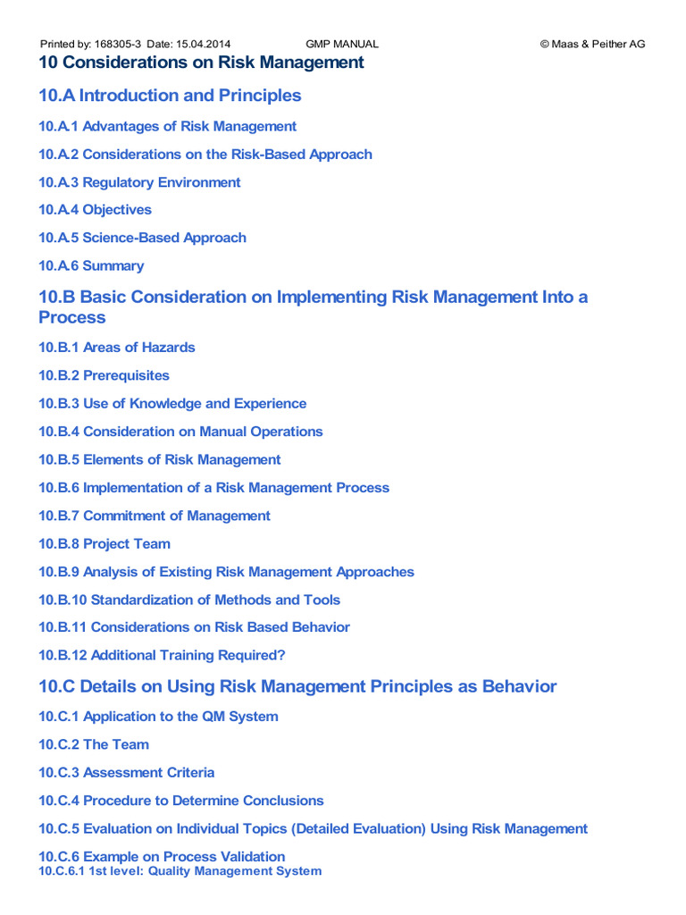 10 -Risk Management | PDF | Risk Management | Risk