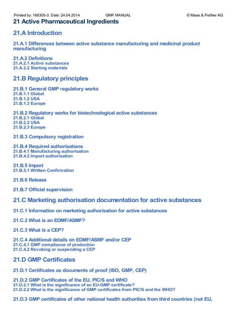 21 - APIs | PDF | Food And Drug Administration | Pharmacology