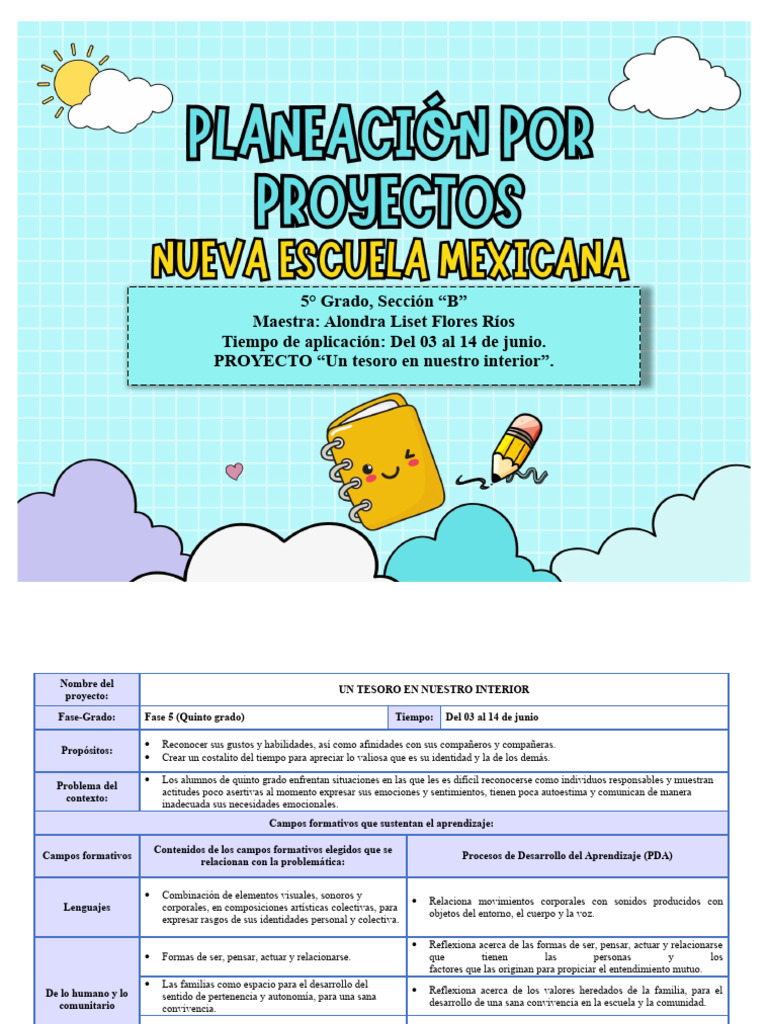 PROYECTO UN TESORO EN NUESTRO INTERIOR | PDF | Aprendizaje | Triángulo